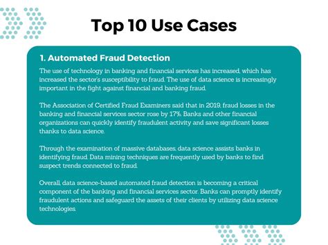 Ppt Data Science Use Cases In The Banking And Finance Sector
