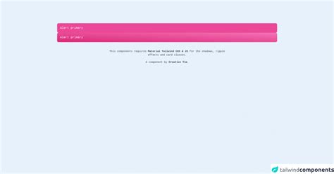 tailwind css alert variants by creative tim