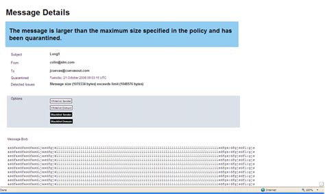 accessing quarantined email