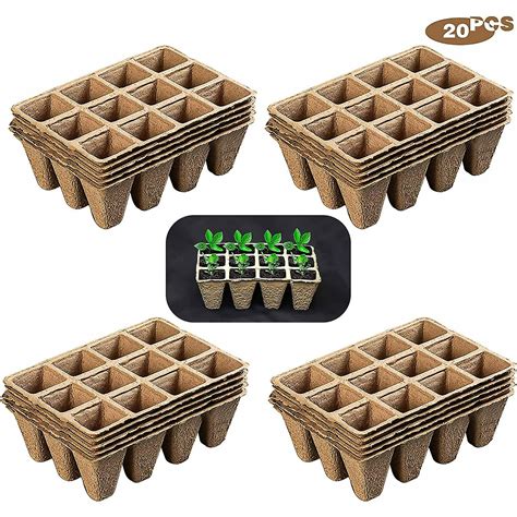 Maceta De Plántulas Biodegradables 240 Macetas De Vivero Degradables