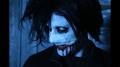 diy jeff the killer halloween makeup tutorial youtube