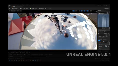 unreal engine 5 0 1 mirror emissive material test youtube