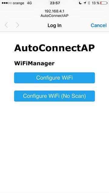 github tzapu wifimanager esp8266 wifi connection