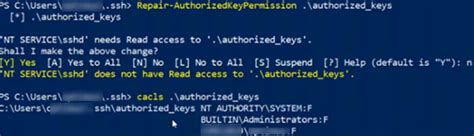 configuring ssh key based authentication on windows 10 server 2019
