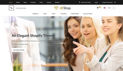 deshop responsive shopify store template
