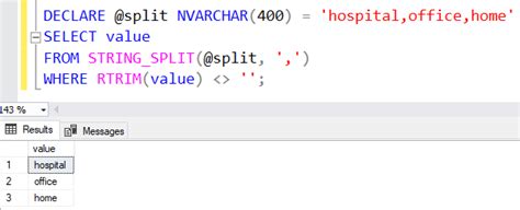 string split function in sql server sqlarena