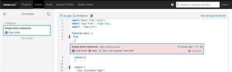 how to set up sonarqube locally on a react typescript project