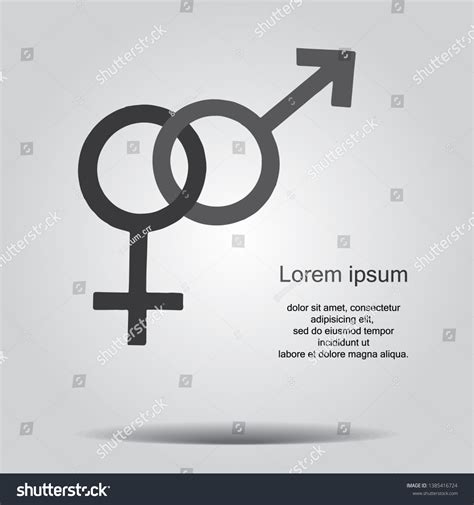 Male Female Sex Symbol Vector Illustration เวกเตอร์สต็อก ปลอดค่า