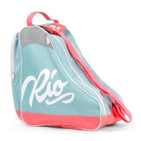 Rio Roller Script Teal And Coral Skate Bag Rio Roller Bags Quad