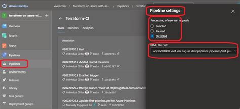 azure devops how to disable ci trigger on a yaml template pipeline
