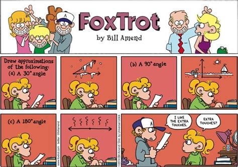 Fox Trot By Bill Amend Angles And Degrees In Geometry