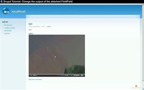 drupal tutorial attach video to nodes youtube