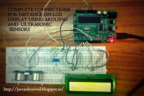 distance on lcd display using arduino and hc sr04