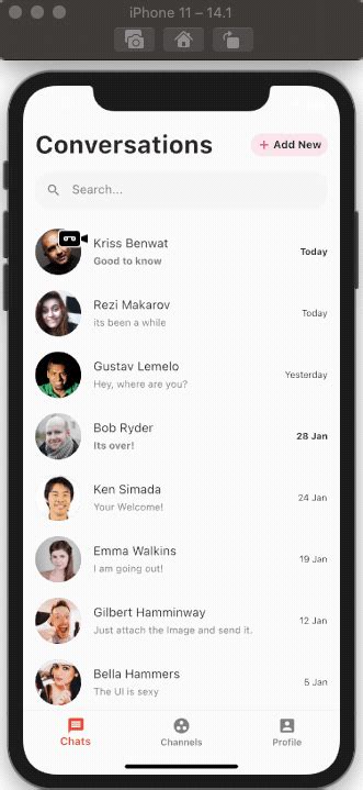 how to build a chat app ui with flutter and dart