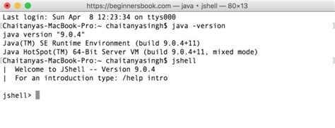 java 9 jshell java shell repl