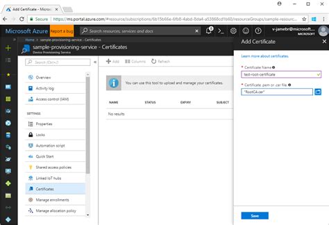 verificar certificados de ac x 509 com o dps azure iot hub device