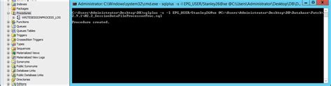 stored procedure query import from sql file into oracle db
