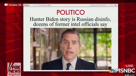 Msnbc Cnn Intelligence Pundits Who Called Hunter Biden Laptop ‘russian