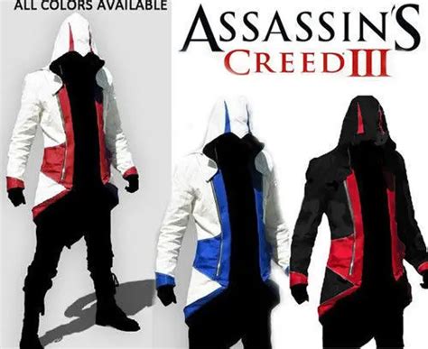Assassins Creed Iii Connor Conner Kenway Hoodie Costume Jacket Coat