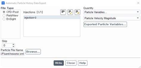why particle track is missing for post processing on transient dpm
