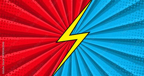 Versus Comic Frame Vs Comics Book Clash Frames Halftone Stripes