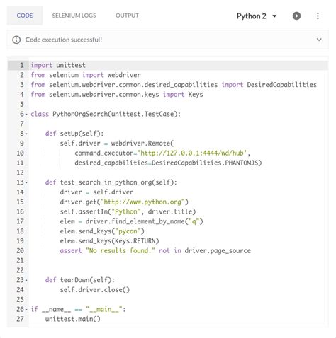 how to write test scripts in python