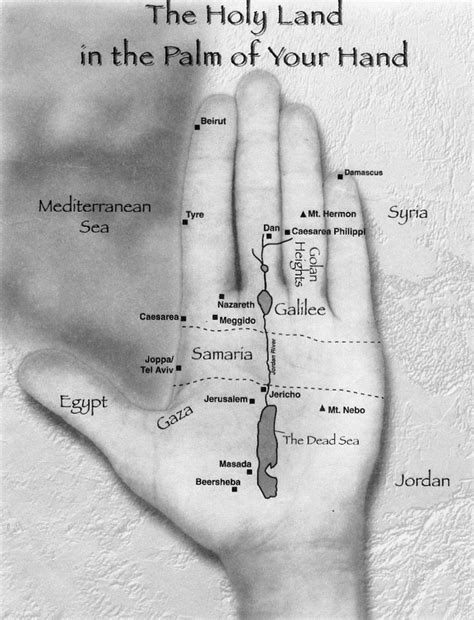 The Palm Of Your Hand Is Shown In Black And White