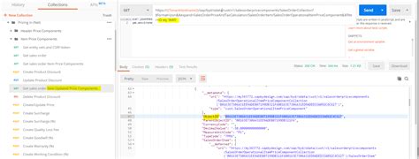 odata example create update delete price components of sales order in