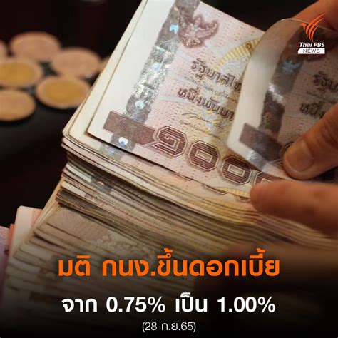 Thai Pbs News On Twitter วันนี้ 28 ก ย 65 คณะกรรมการนโยบายการเงิน