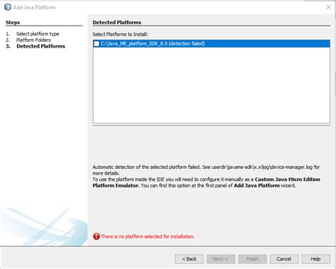 how to fix netbeans 8 0 not detecting java me stack overflow