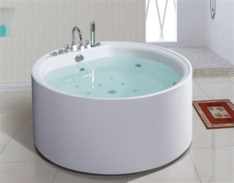1350x1350x580mm Round Freestanding Bathtubs Jetted Bath Tubs Free