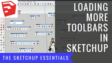 how to get more toolbars in sketchup the sketchup essentials 12