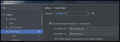 intellij idea coding style and code formatting