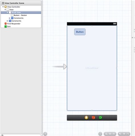 objective c uiscrollview not scrolling when adding item in ib and