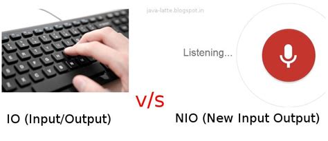 java latte nio new input output vs io input output