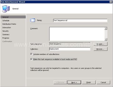 sccm how to advertise task sequence for osd it blog