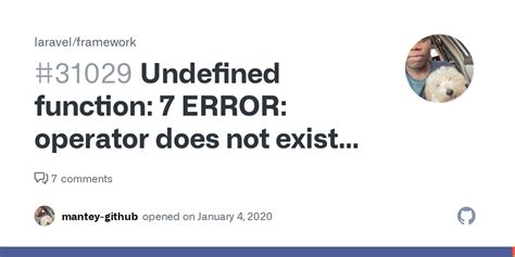 undefined function 7 error operator does not exist text unknown