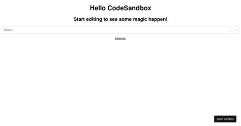 react select example codesandbox