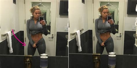 why khloé kardashian photoshopped her gym selfie khloé kardashian