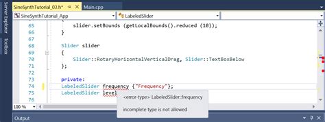 c “incomplete type is not allowed” when declaring an object what