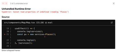 cannot read properties of undefined reading places · issue 16