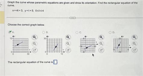 Solved Graph The Curve Whose Parametric Equations Are Given