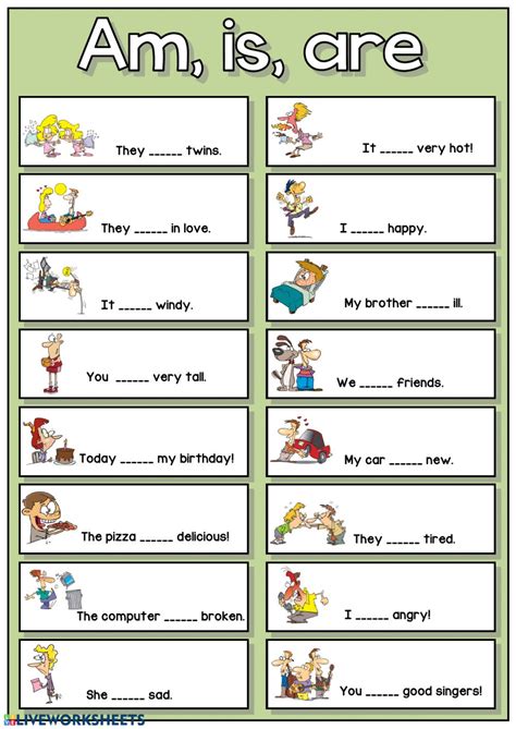 Live Worksheet Grammar Esl Beginners