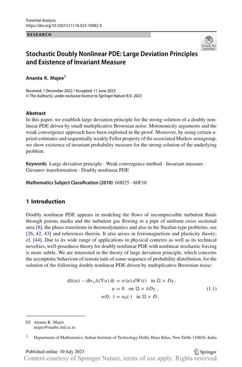 Stochastic Doubly Nonlinear Pde Large Deviation Principles And