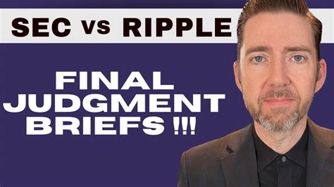 Jeremy Hogan On Final Judgment Briefs In Ripple V Sec Case Finally