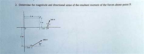 Solved 2 Determine The Magnitude And Directional Sense Of The