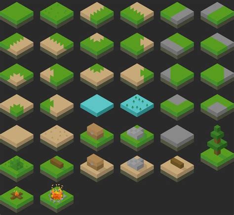 isometric tileset wild by stealthix on deviantart pixel art tutorial