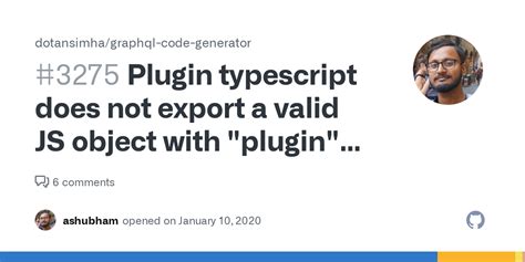 plugin typescript does not export a valid js object with plugin