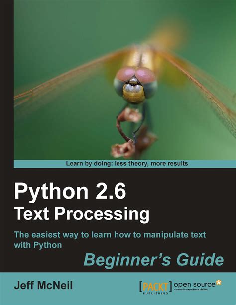 python 2 6 text processing beginner s guide 2010