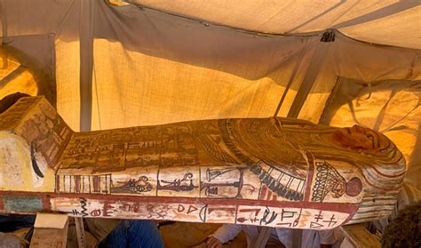 Archaeologists Unearth 27 Coffins Buried 2 500 Years Ago In Egyptian
